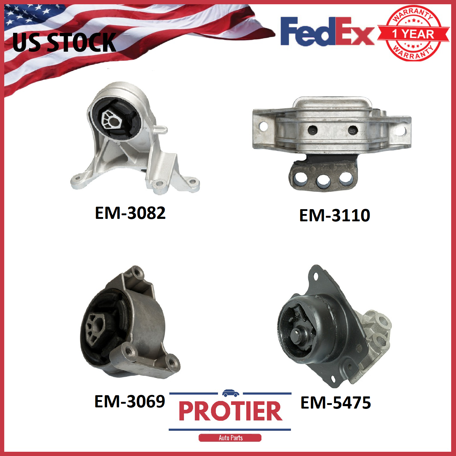 Motor & Trans. Mount Set for 2005-2006 Chevrolet Equinox/06 Pontiac ...