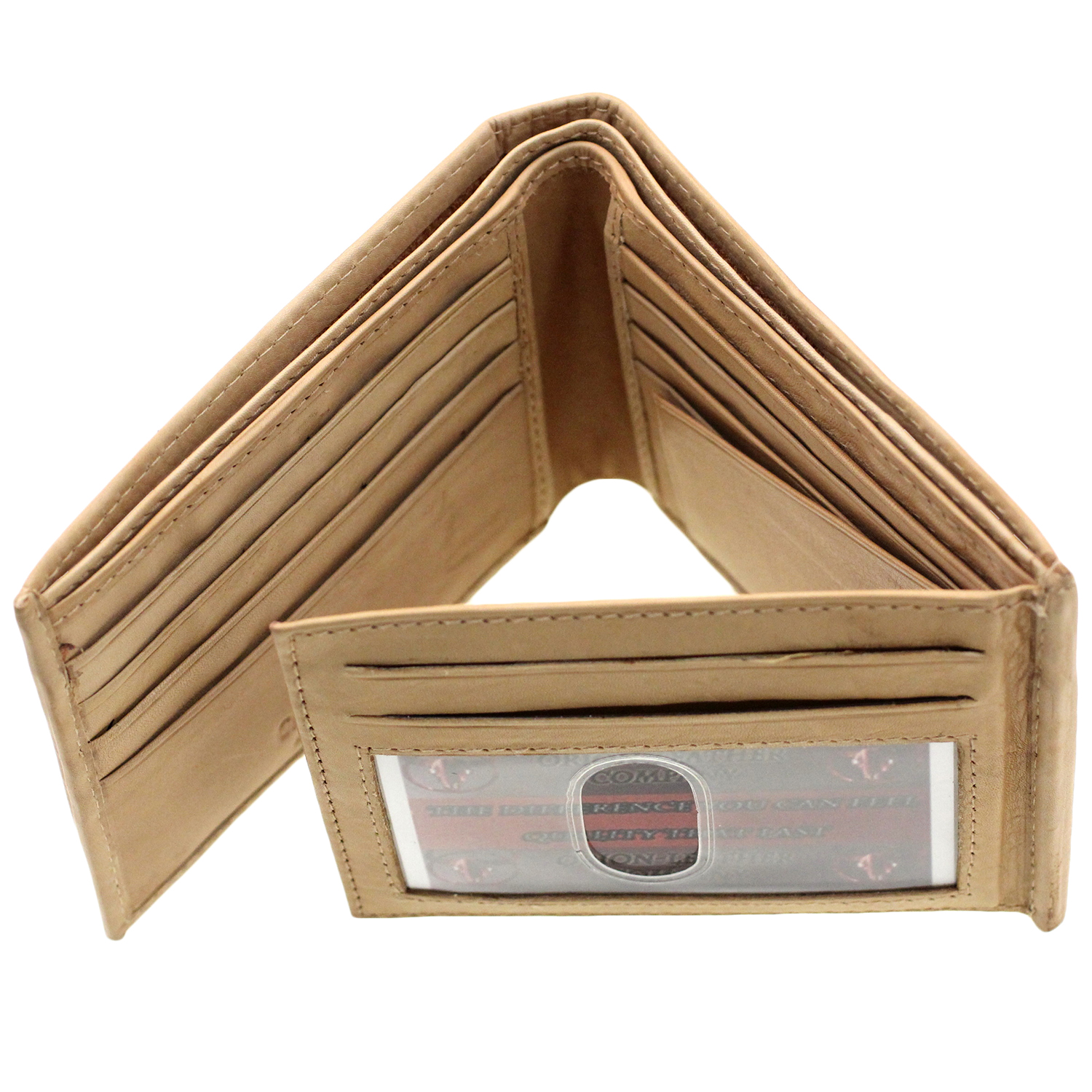 Mens Leather Wallet Long Bifold Flap | semashow.com