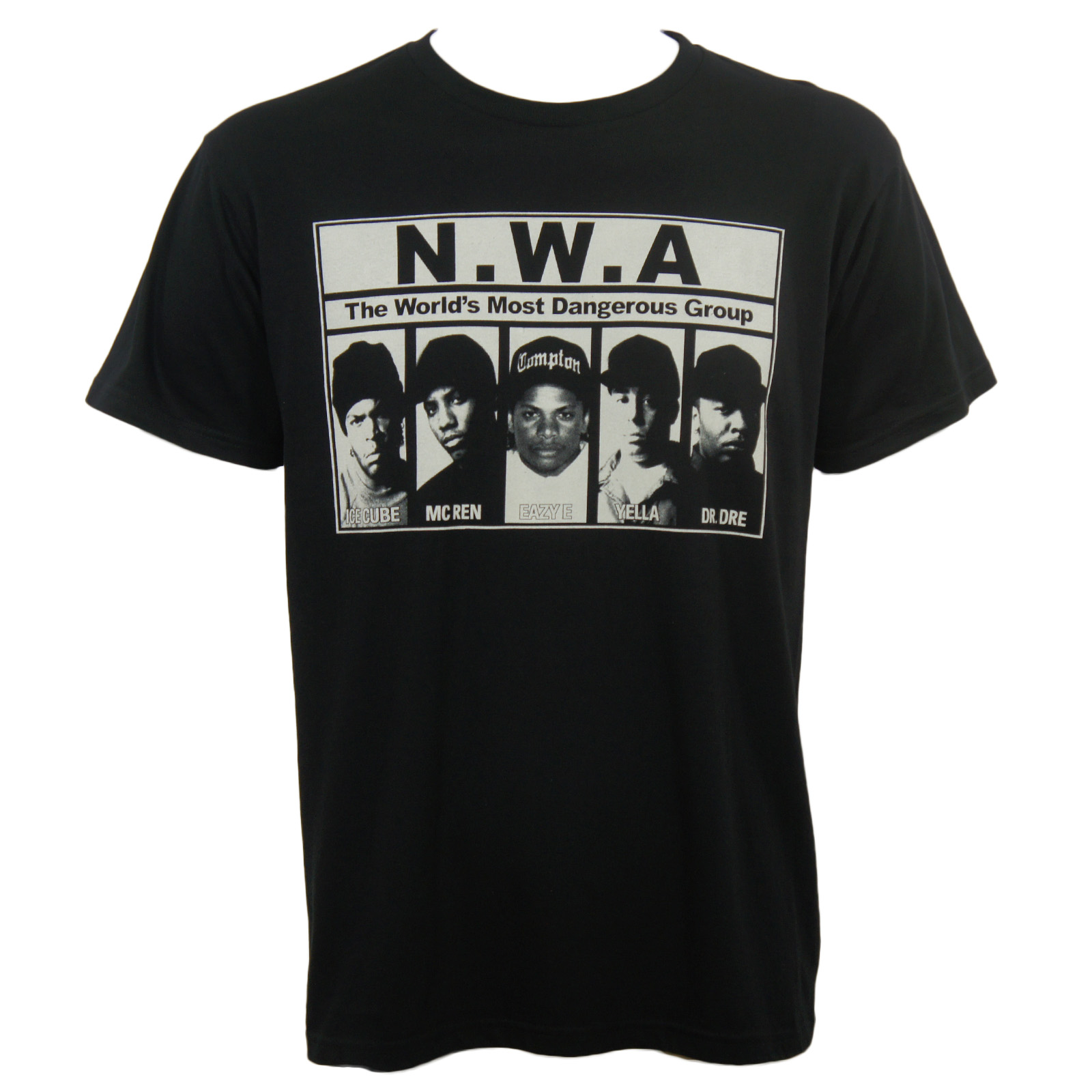 NWA Most Dangerous Slim Fit T-Shirt Black - Merch2rock Alternative Clothing
