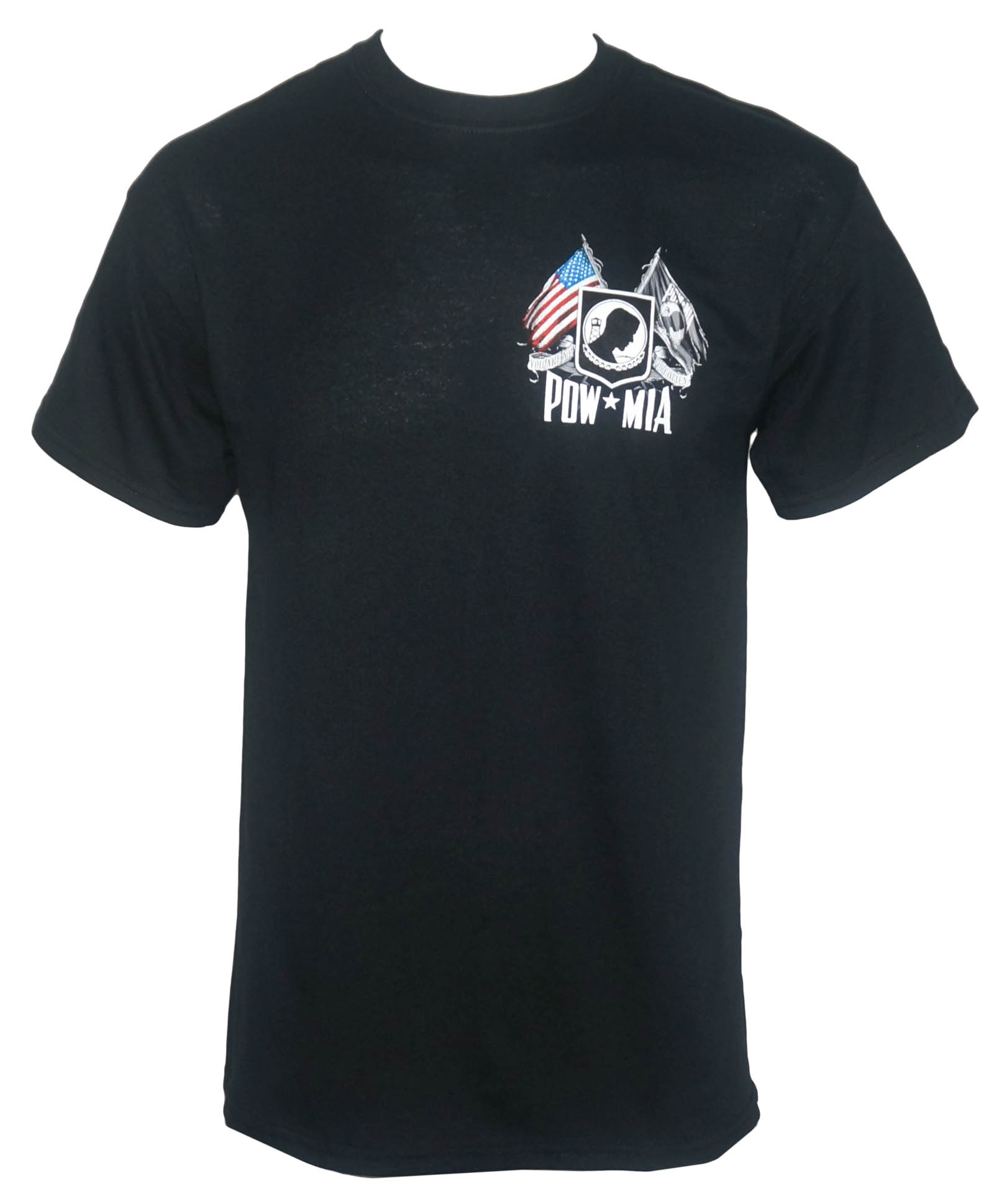 US Military POW MIA Double Flag T-shirt - Merch2rock Alternative Clothing