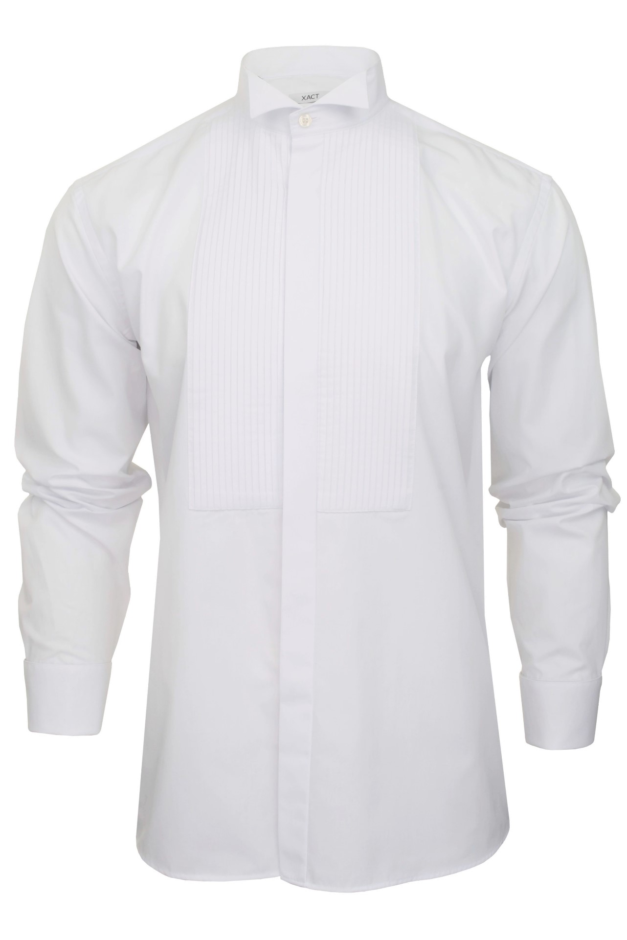 Xact Mens Formal Tuxedo/Dress Shirt with Double Cuff and Cuff Links | eBay