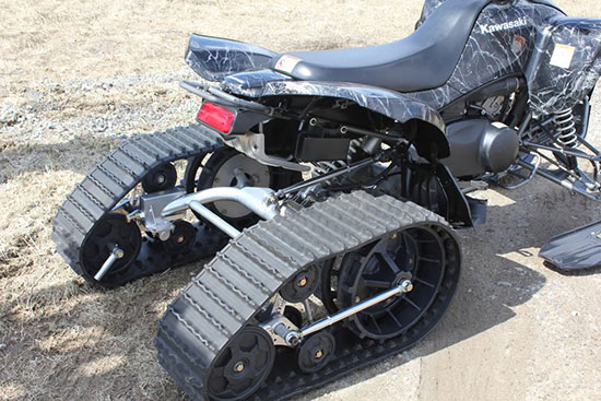 Ktracks ATV All Season Track 10" Ski System Conversion Kit Honda TRX ...