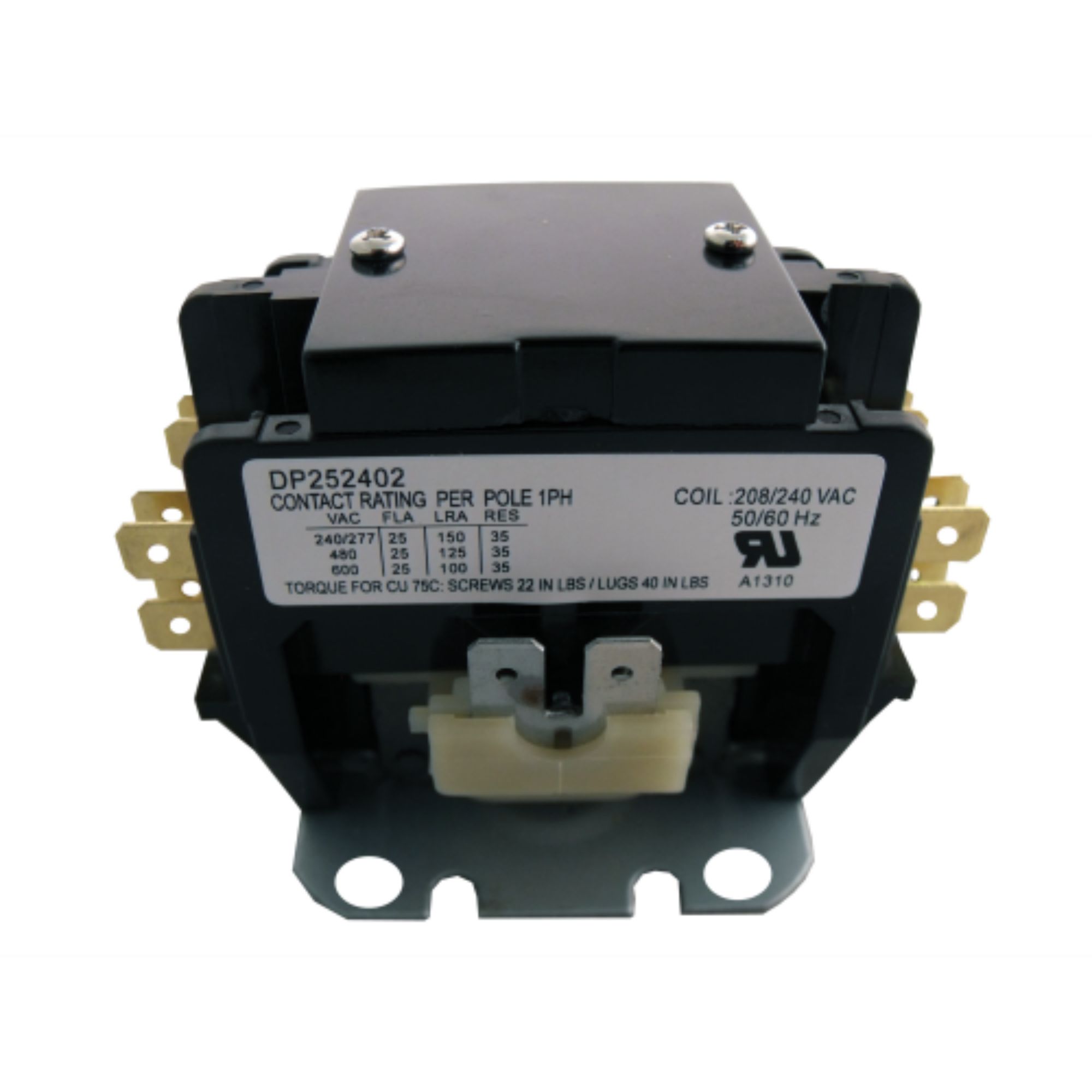 DP252402 Definite Purpose Contactor 2 Pole 25 FLA 240 Volt Coil 50/60hz ...