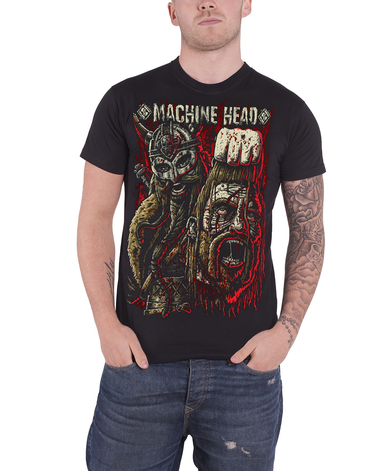 Machine Head T Shirt band logo crest unto the locust official mens new ...