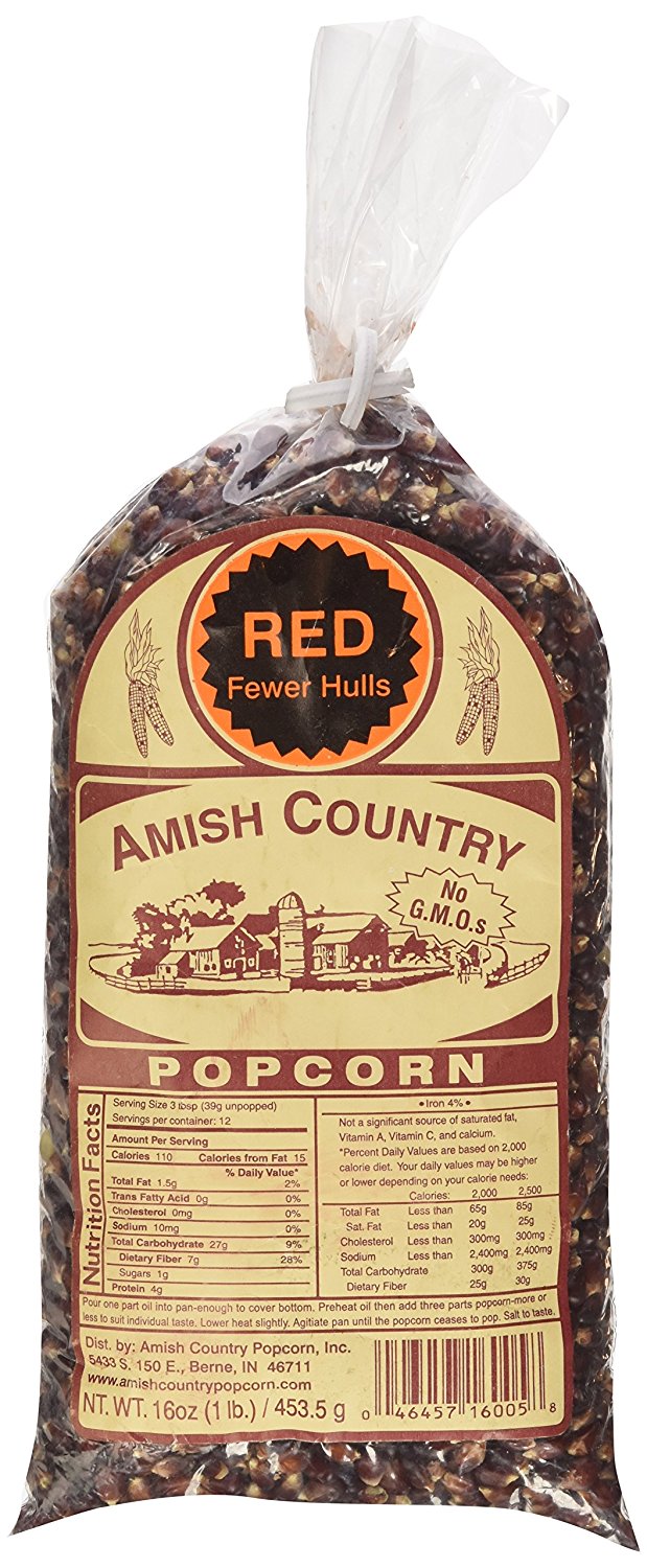 Red Amish Country Popcorn, 1-lb Bag - Trademark Retail
