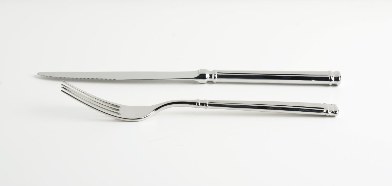 Fortessa Doria 18/10 Stainless Steel Flatware, 5 Piece Place Setting ...