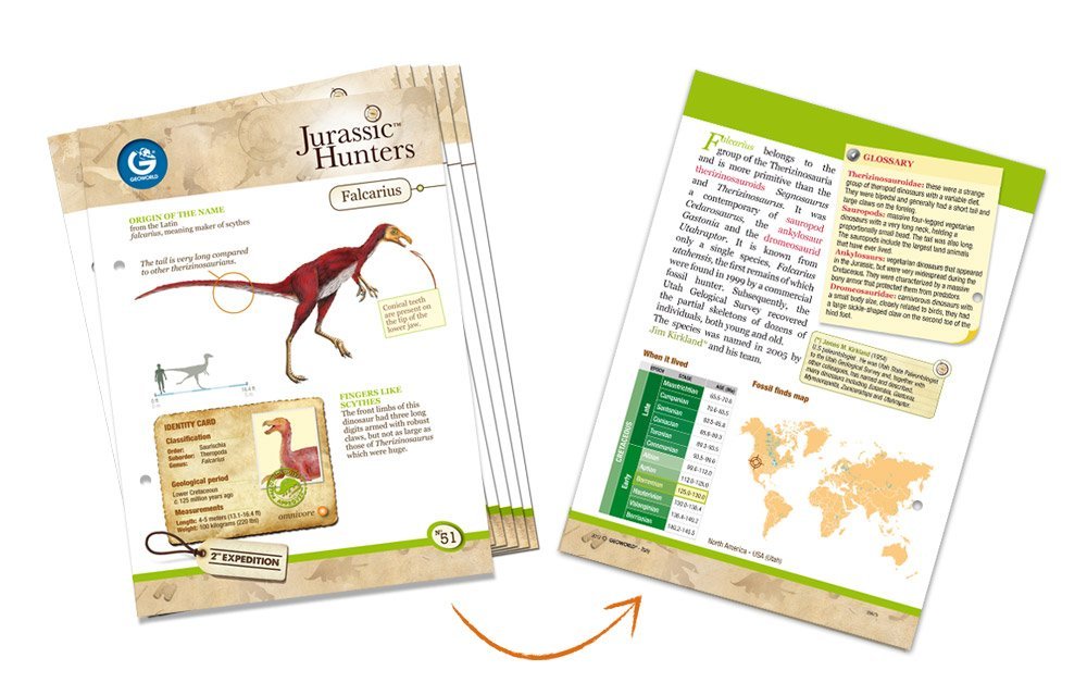 Geoworld Jurassic Hunters Falcarius Dinosaur Model - Trademark Retail