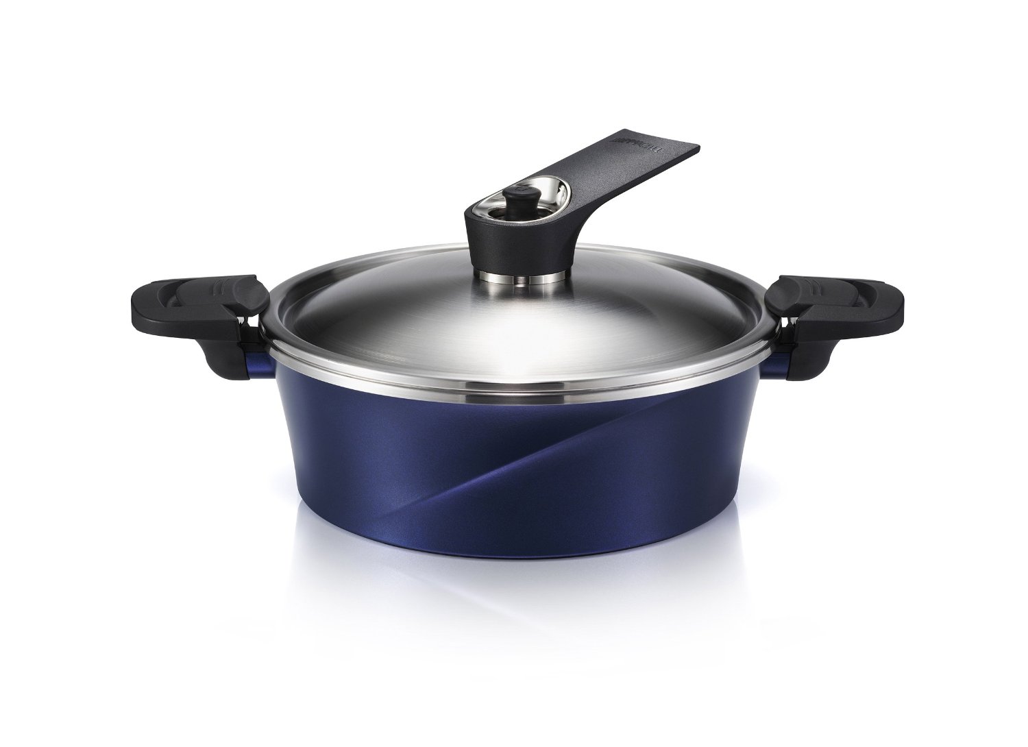 Happycall IH Vacuum Pot, 3-Quart Wide, Sapphire Blue, Stockpot ...
