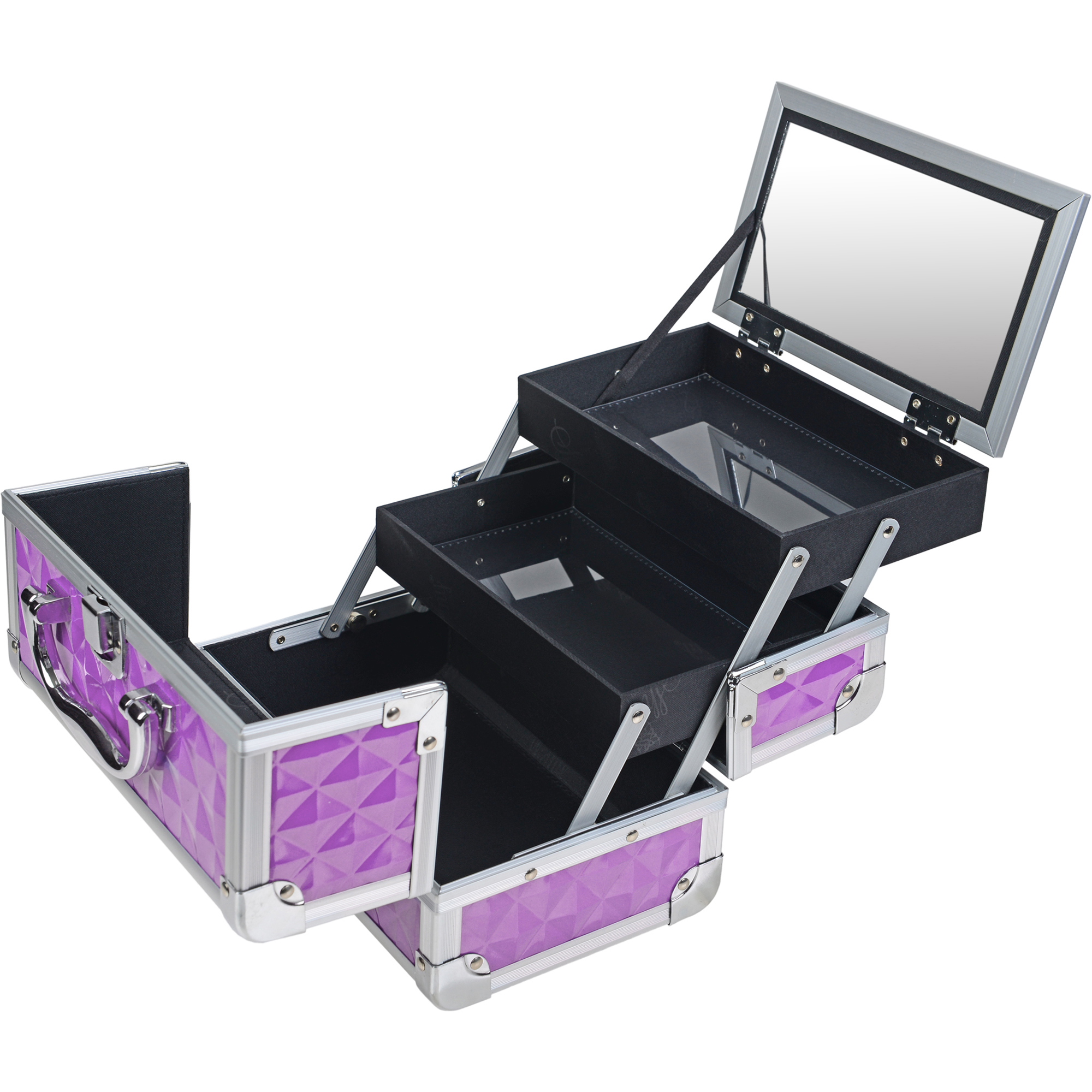 SHANY Mini Makeup Train Case With Mirror | eBay
