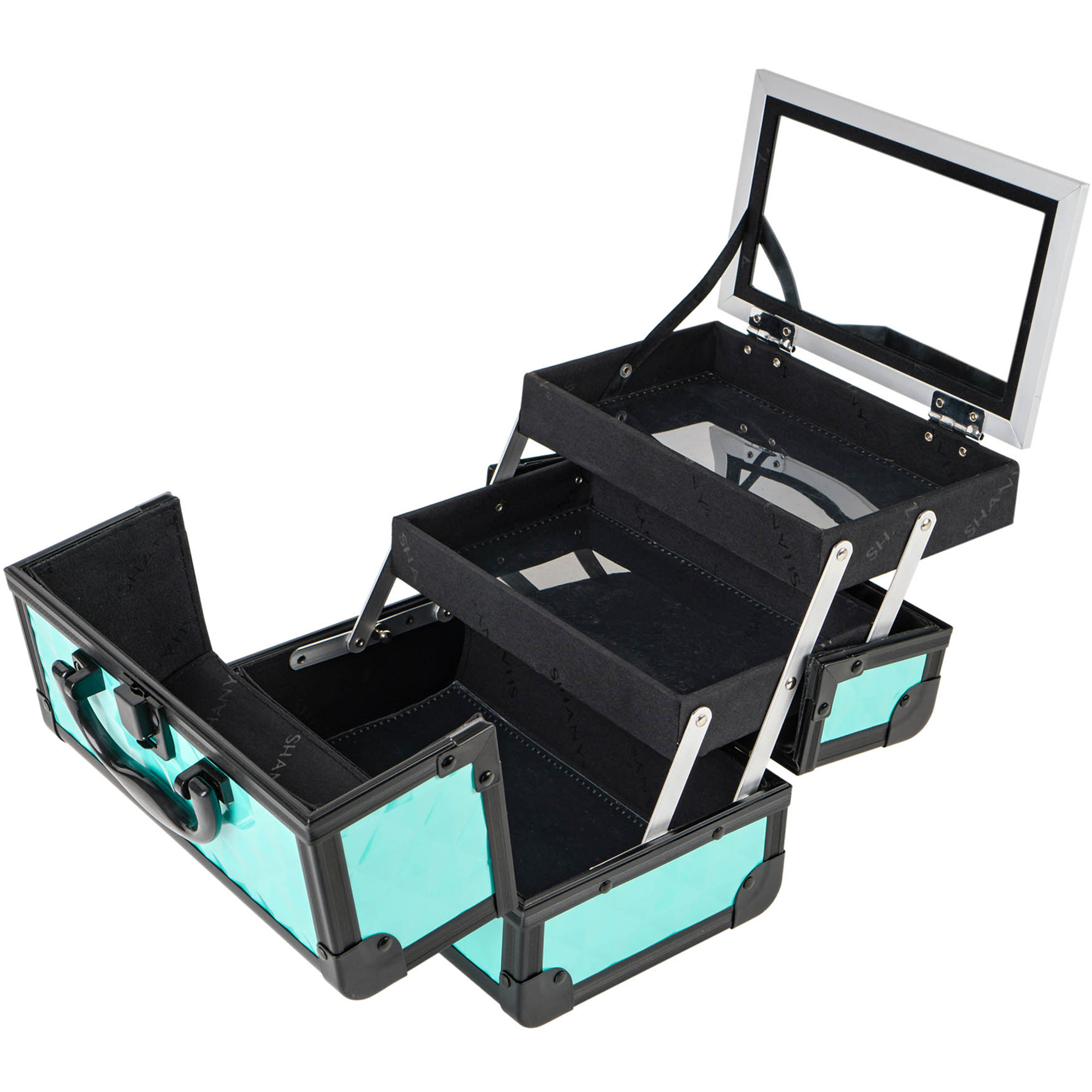 SHANY Mini Makeup Train Case With Mirror | eBay