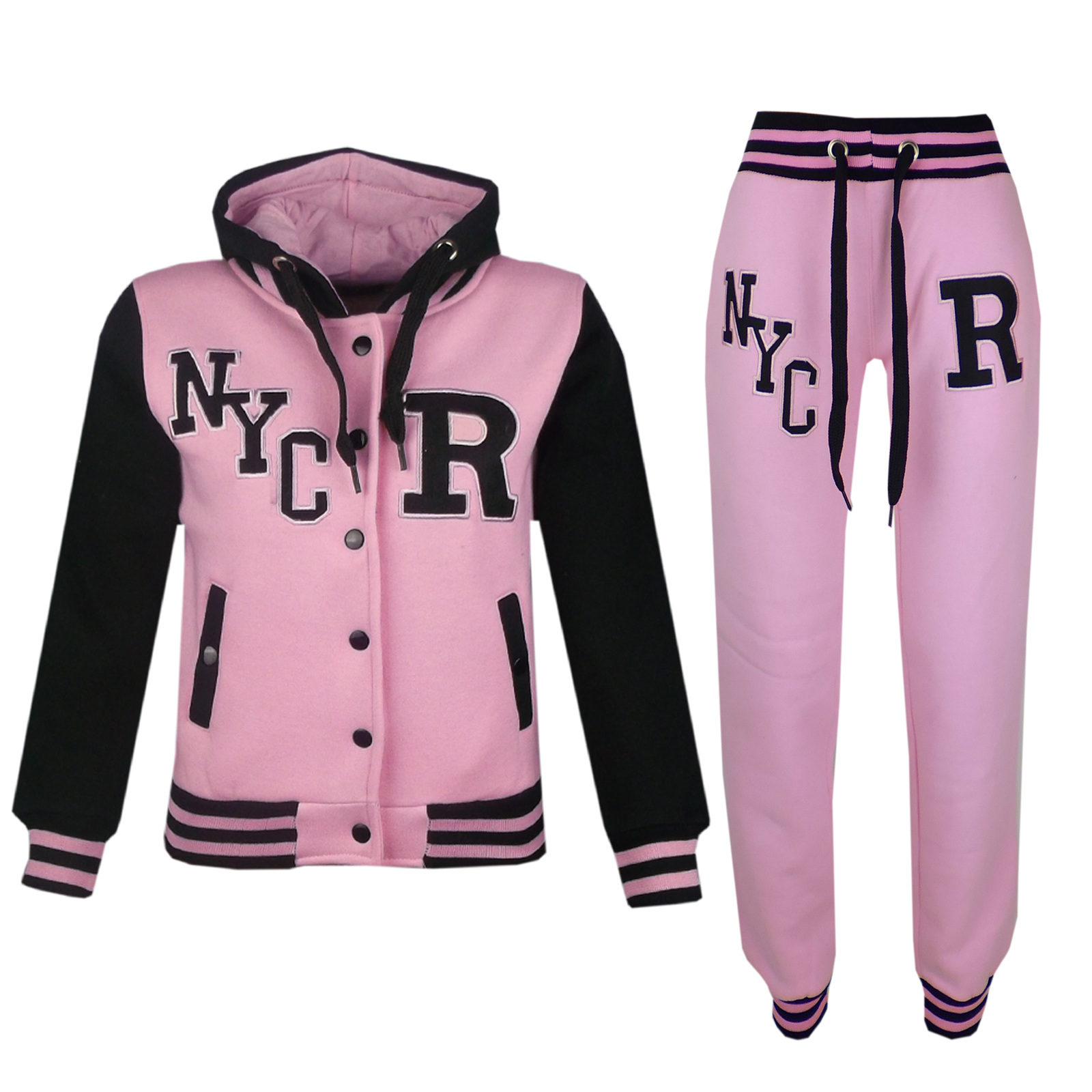 Kids Girls Boys Baseball Tracksuit NYC FOX Jacket Trouser Hoddie Bottom ...