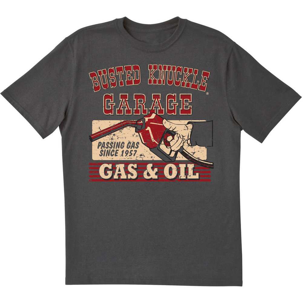 Busted Knuckle Garage Passing Gas T-Shirt Gray GY1738 | eBay