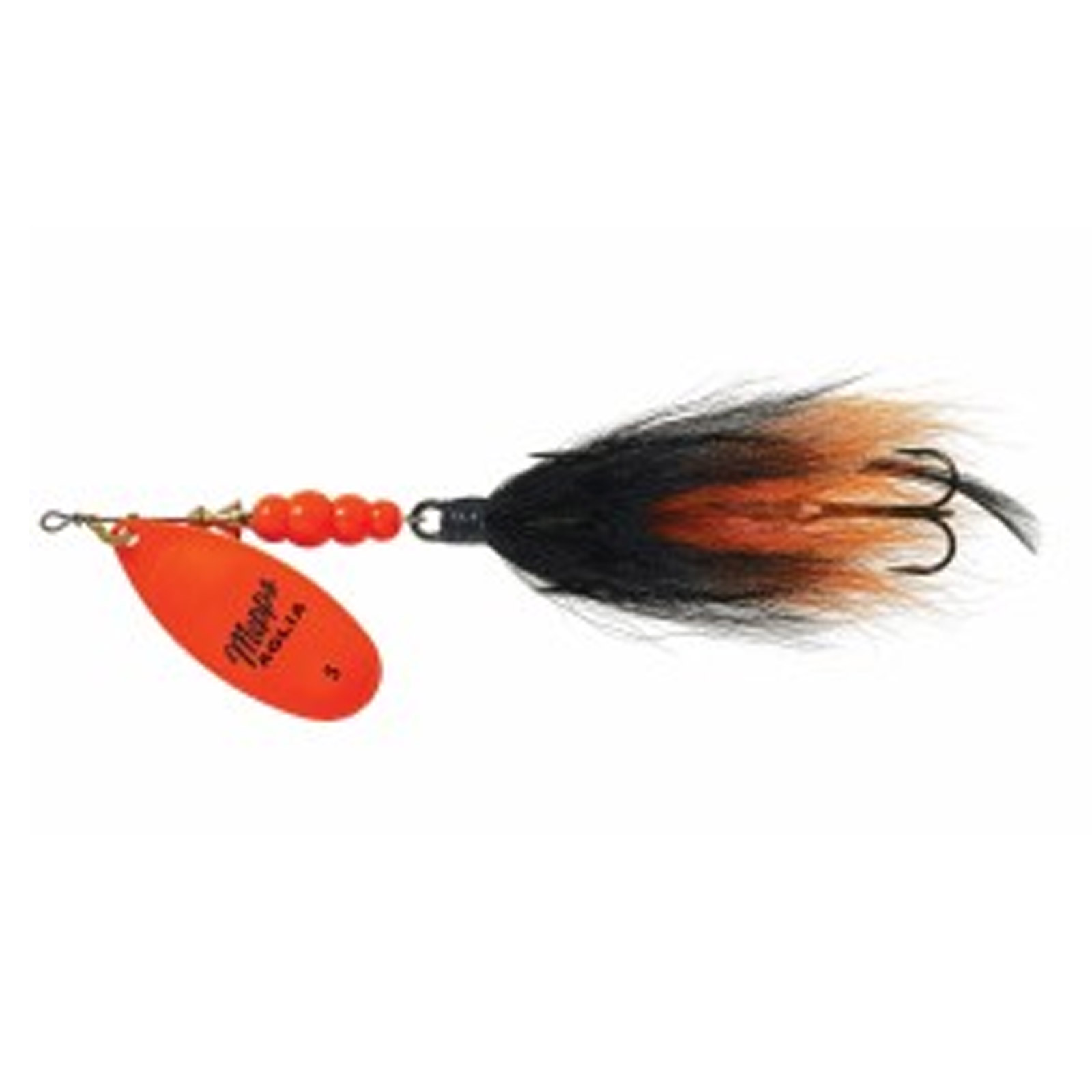 Mepps BT5 HO Bo Aglia Tandem Size 5 Spinner Bait 7 8 oz Hot Orange ...