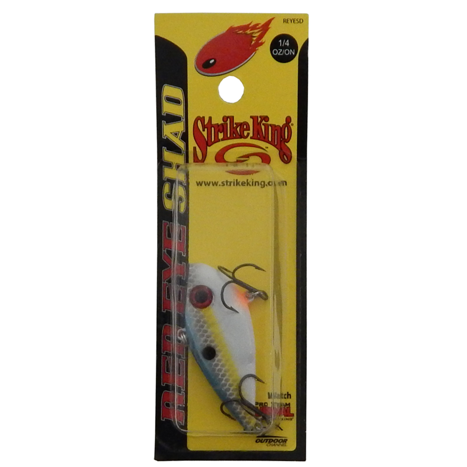 Strike King REYESD14-590 1/4 Ounce Red Eye Shad Crankbait Sexy Shad