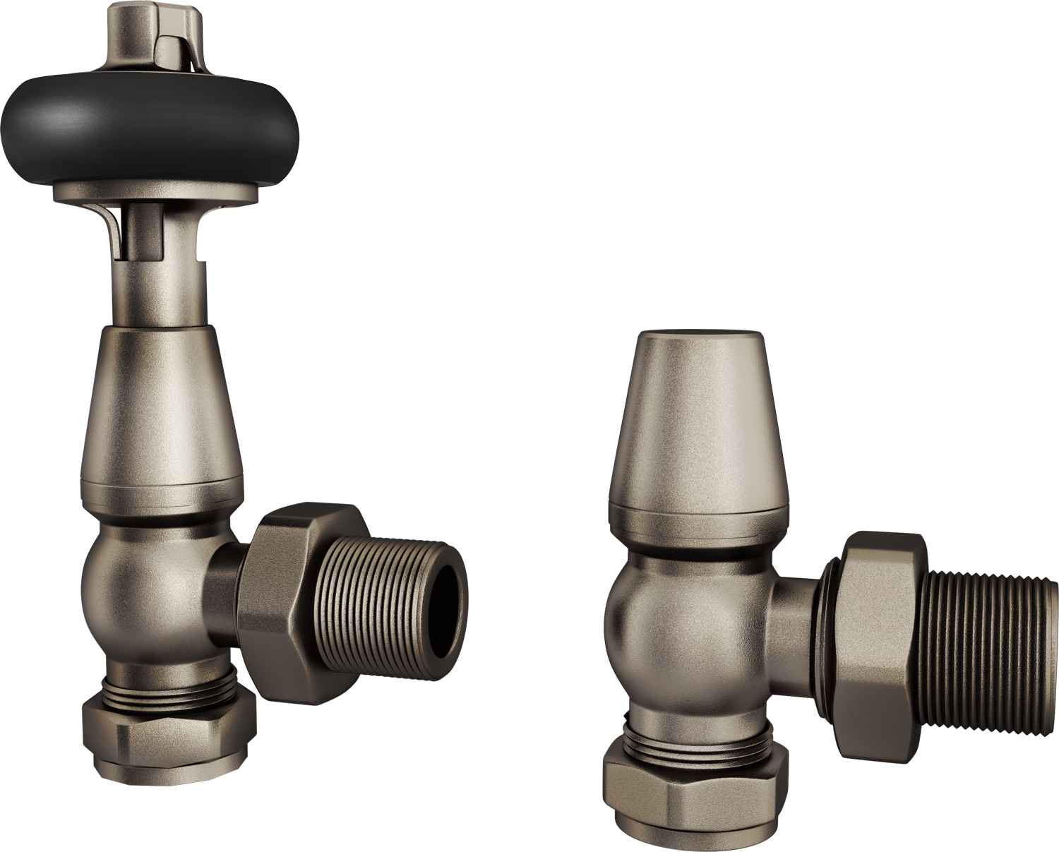 Thermostatic TRV Radiator Valves 1/2" x 15mm Angled/Corner *TRV Pack ...