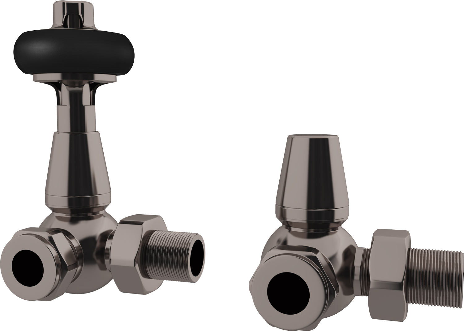 Thermostatic TRV Radiator Valves 1/2" x 15mm Angled/Corner *TRV Pack ...