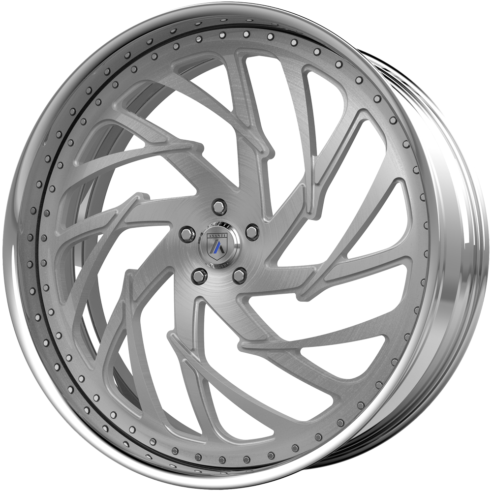 Asanti AF864 24x9 5x4.75" -2mm Brushed Wheel Rim 24" Inch