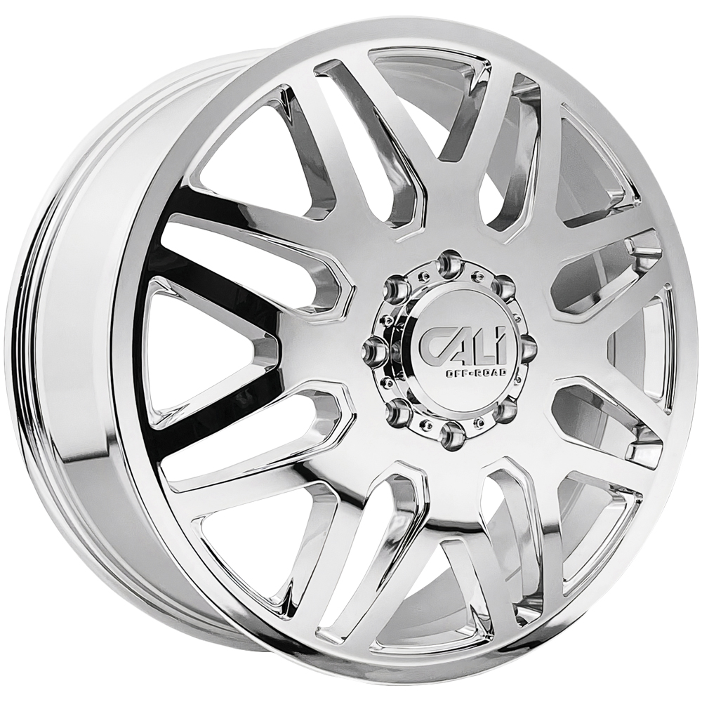 Cali Off-Road 9115D Invader Dually Front 24x8.25 8x6.5" Chrome Wheel Rim