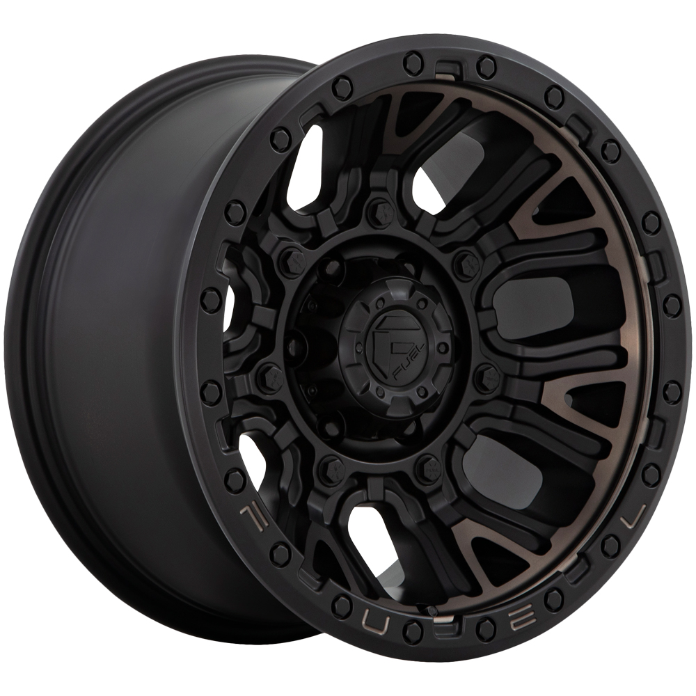 Fuel D824 Traction 17x9 6x4.5" +1mm Black/Tint Wheel Rim 17" Inch
