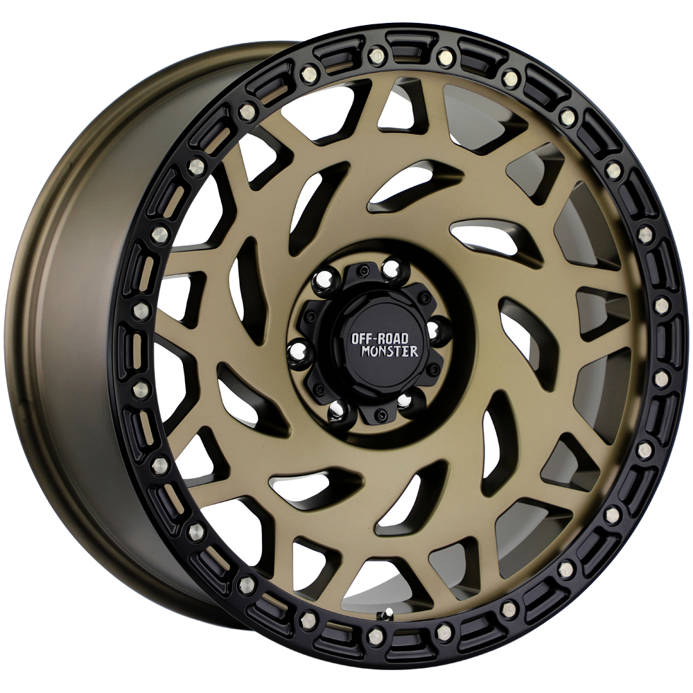 Off-Road Monster M50 20x9.5 6x5.5" -12mm Bronze Wheel Rim 20" Inch
