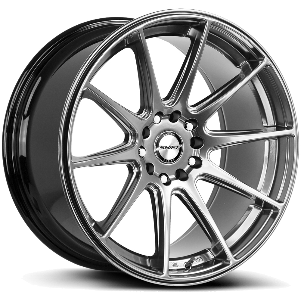 SHIFT Shift H34 Gear 18x9 4x100/4x4.5" +30mm Silver Wheel Rim 18" Inch