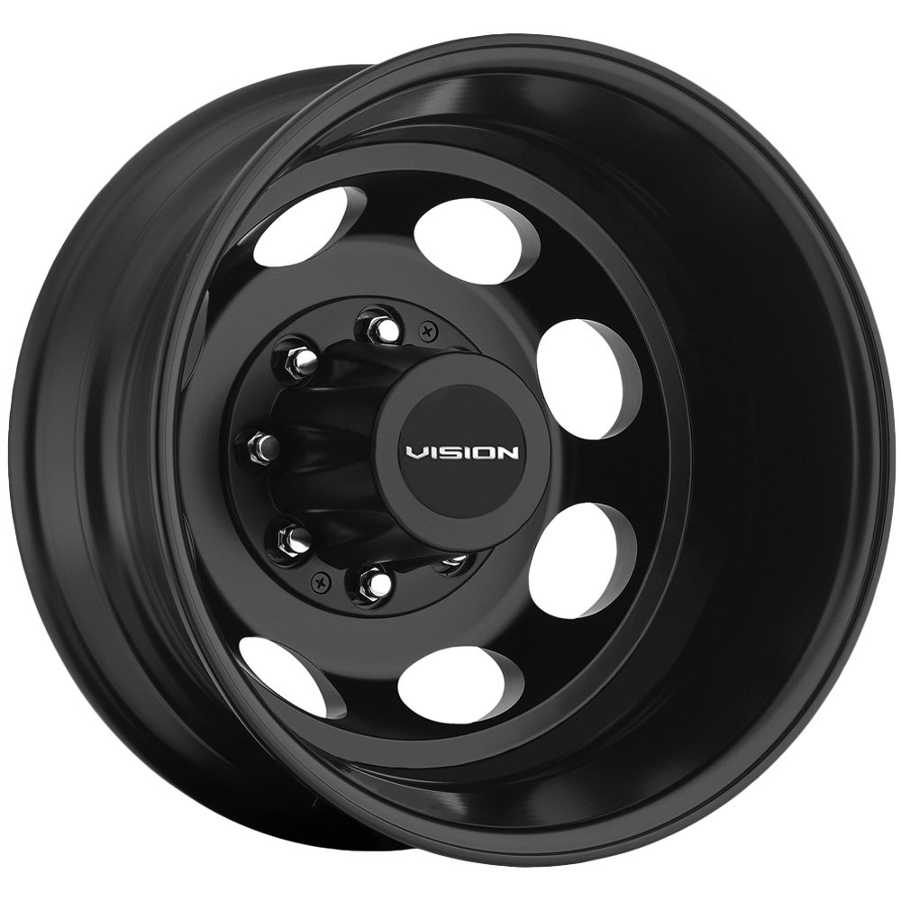 VISION Vision 181 Hauler Dually Rear 19.5x6.75 8x6.5" Matte Black Wheel ...