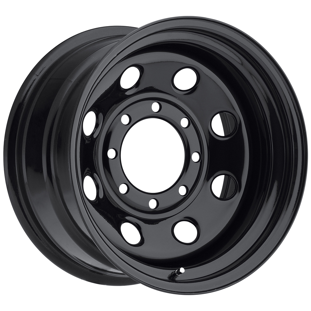 Pacer 297B Soft 8 15x10 5x5.5" -38mm Gloss Black Wheel Rim 15" Inch