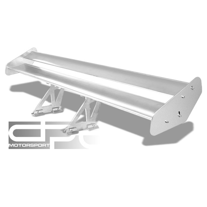 GT SPEC 55" LIGHTWEIGHT ALUMINUM REAR TRUNK DOUBLE RACING SPOILER/WING ...