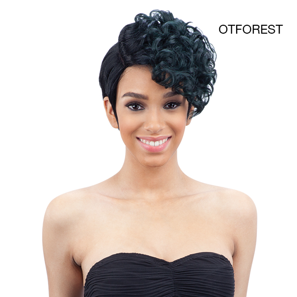 VINCE - FREETRESS EQUAL EXTREME SIDE PART SYNTHETIC WIG CURLY BANG | eBay