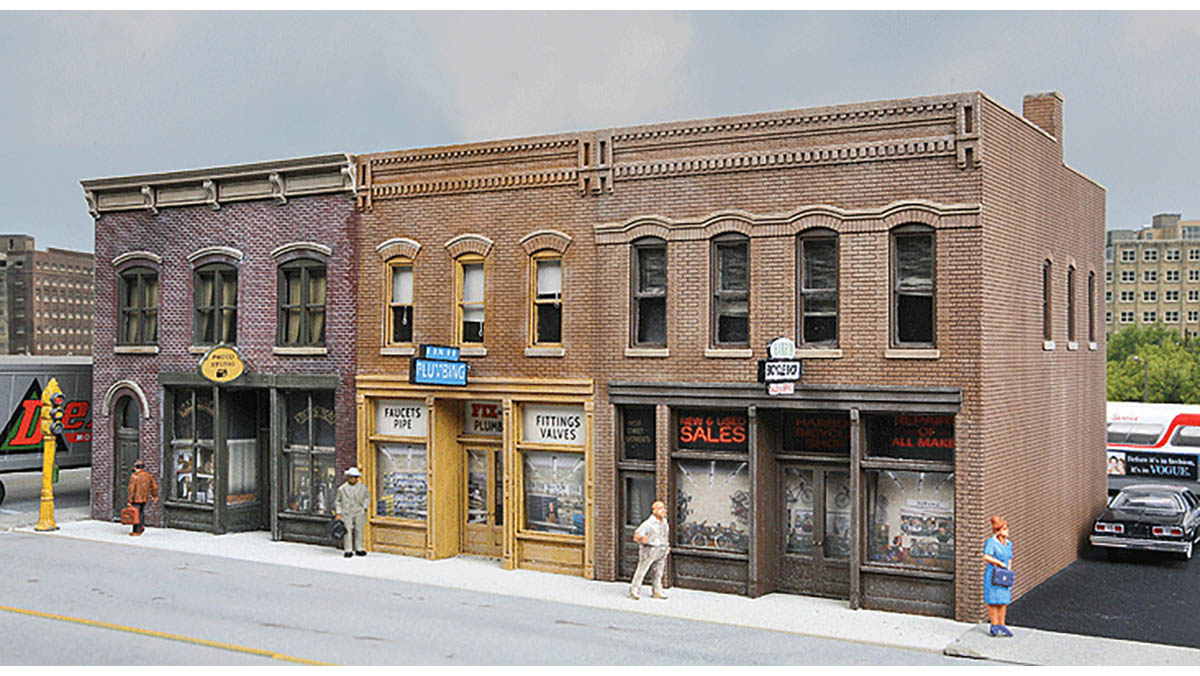 Walthers Cornerstone HO Scale Building/Structure Kit Merchant Row IV ...