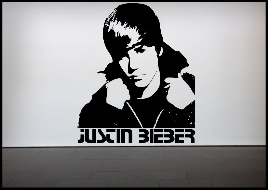 Justin Bieber Wall Sticker Bedroom Vinyl Art Decal Mural | eBay