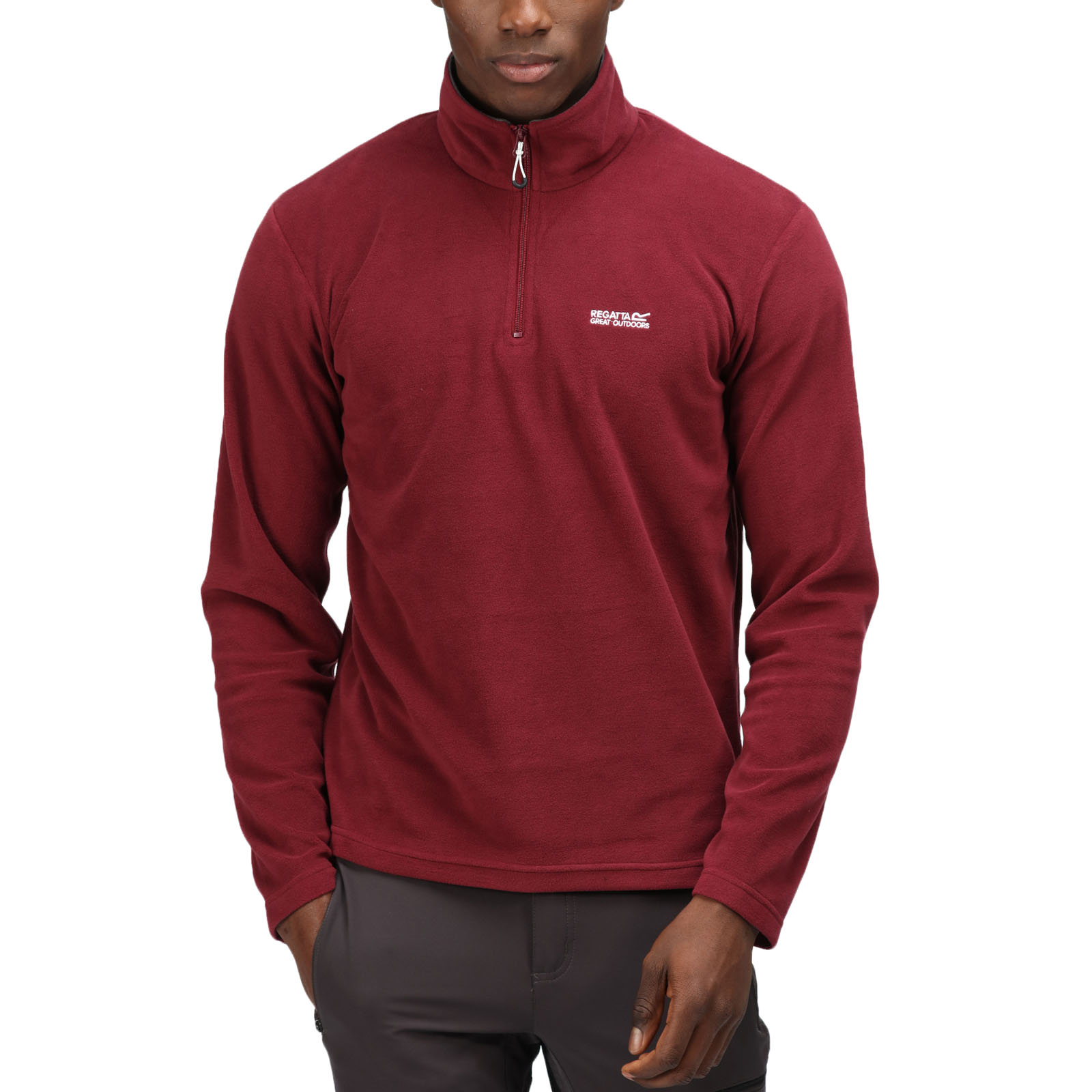 Regatta Mens Thompson Lightweight 1/2 Zip Outdoor Walking Fleece ...