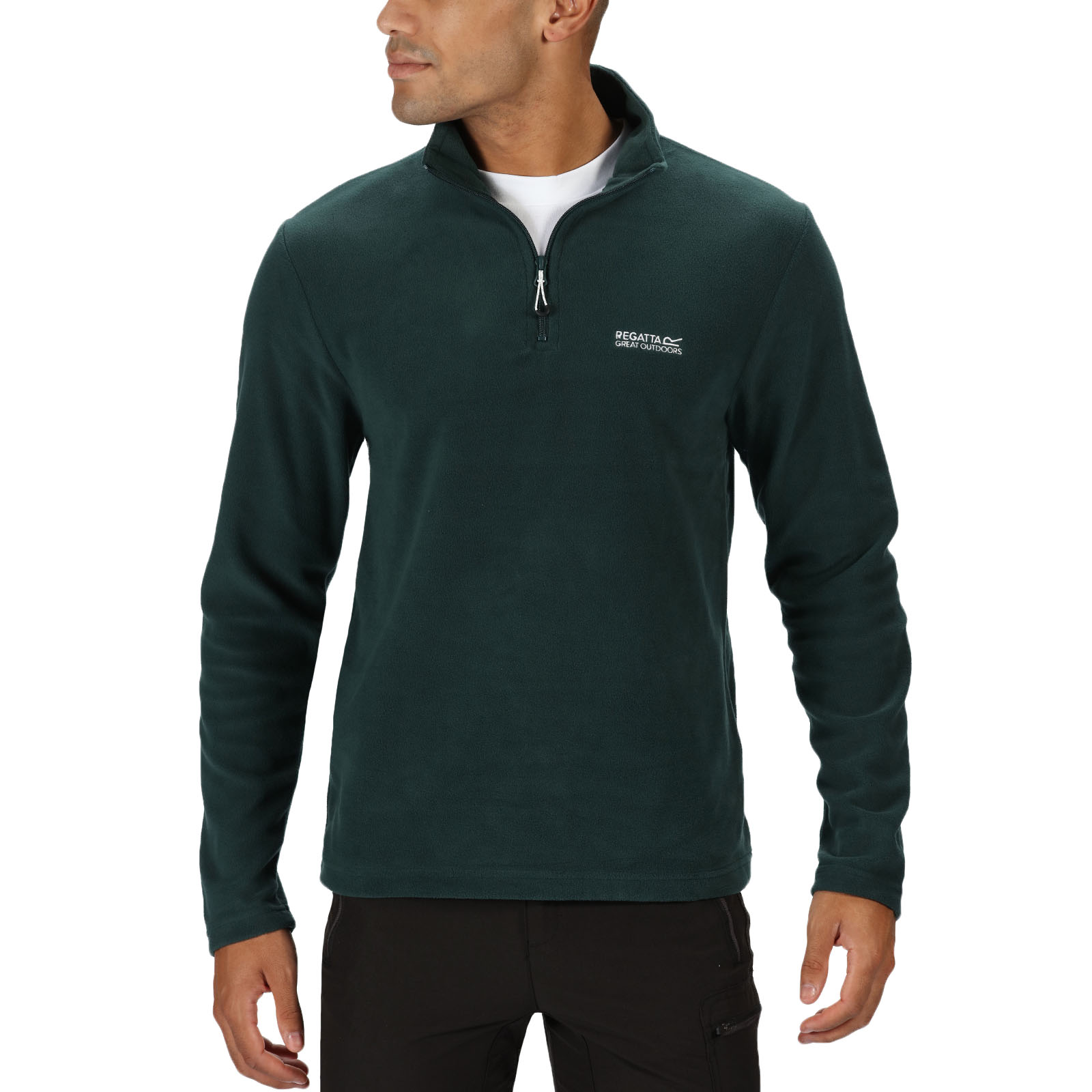 Regatta Mens Thompson Lightweight 1/2 Zip Outdoor Walking Fleece ...