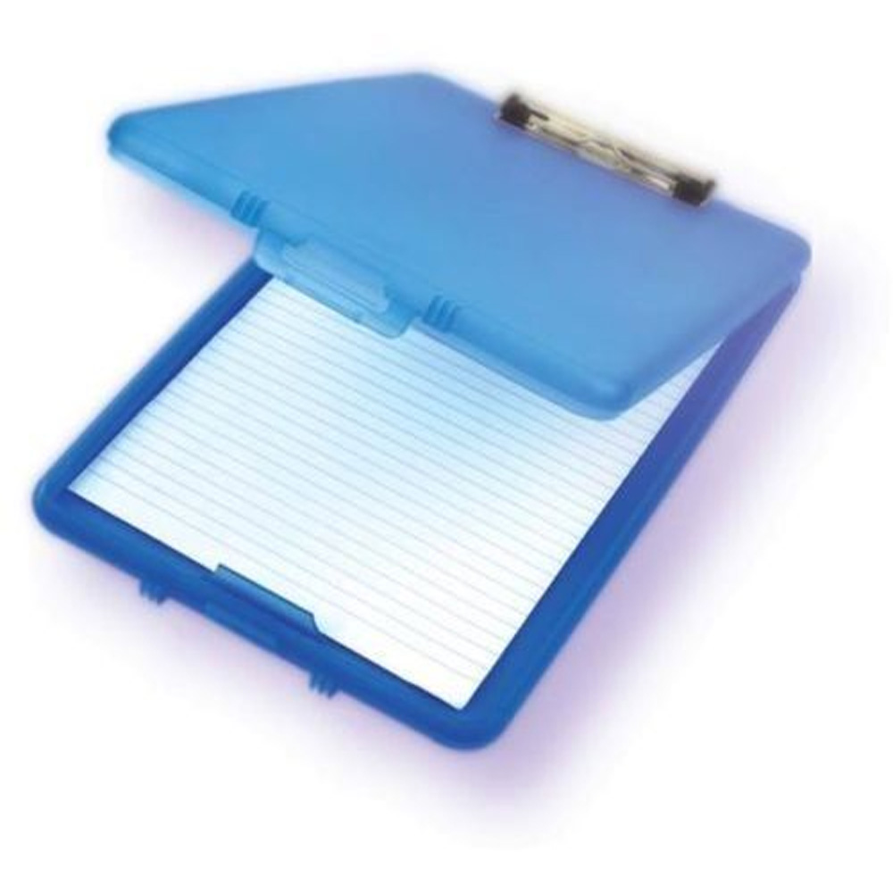 A4 Plastic Compact Clipboard Paper Storage Box File Blue Clear Pink 33 A4 Plastic Compact Clipboard Paper Storage Box File Blue Clear Pink 33
