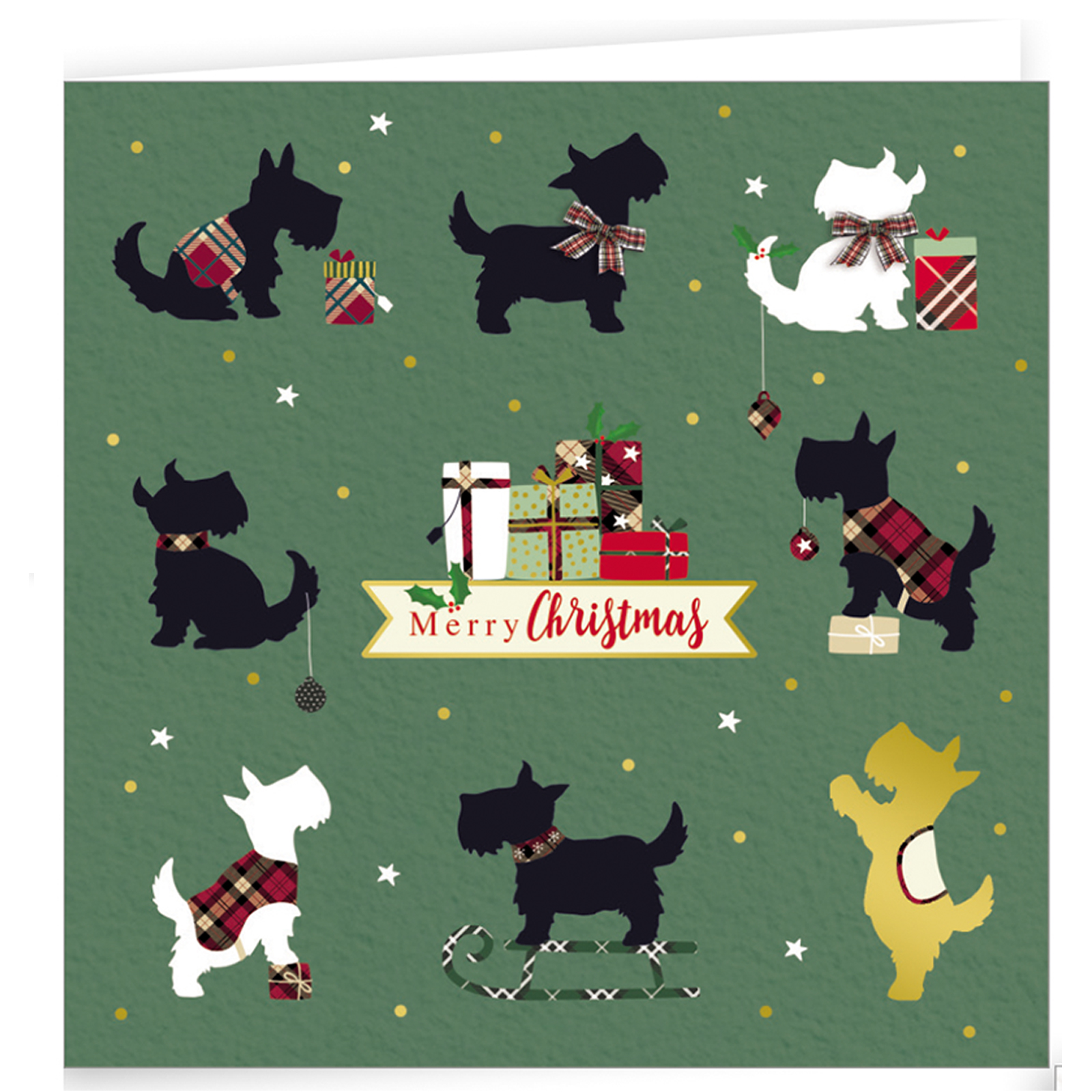 Square Christmas Cards Giftmaker 2 Traditional Designs Box 12 Festive square-christmas-cards-giftmaker-2-traditional-designs-box-12-festive