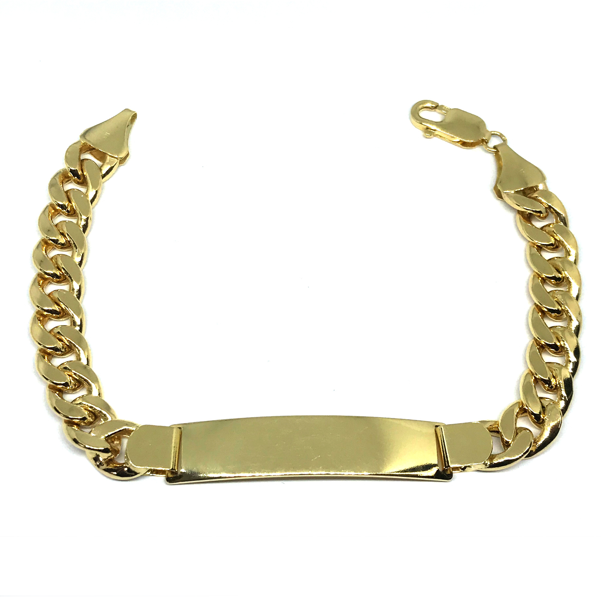 Jewelry Affairs 14k Yellow Gold Curb Link Mens ID Bracelet 8 5 jewelry-affairs-14k-yellow-gold-curb-link-mens-id-bracelet-8-5