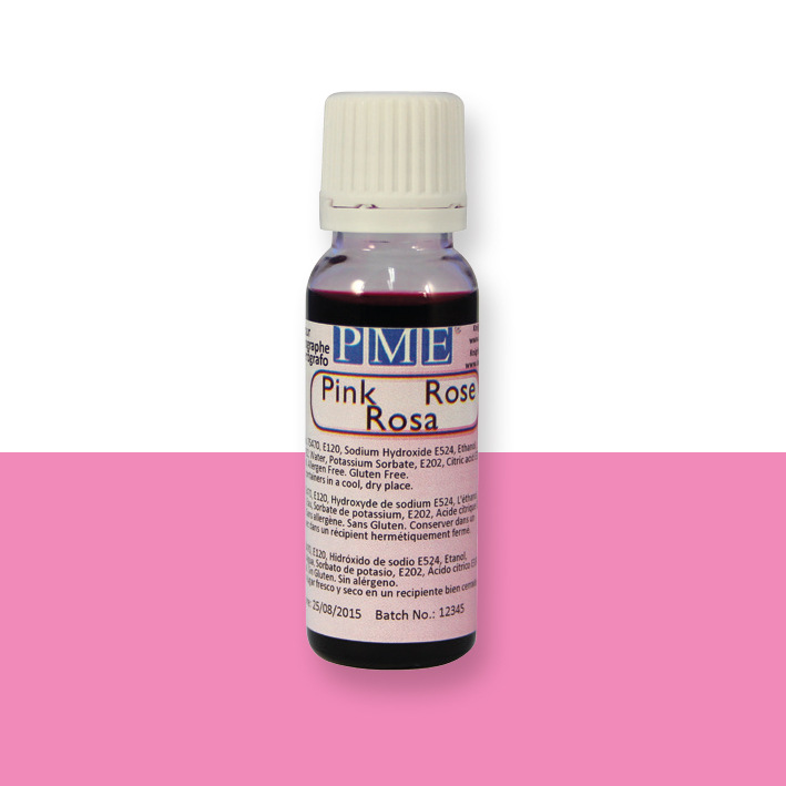 PME Pink Edible Airbrush Spray Colour 25g Icing Cake Food Sugarpaste ...