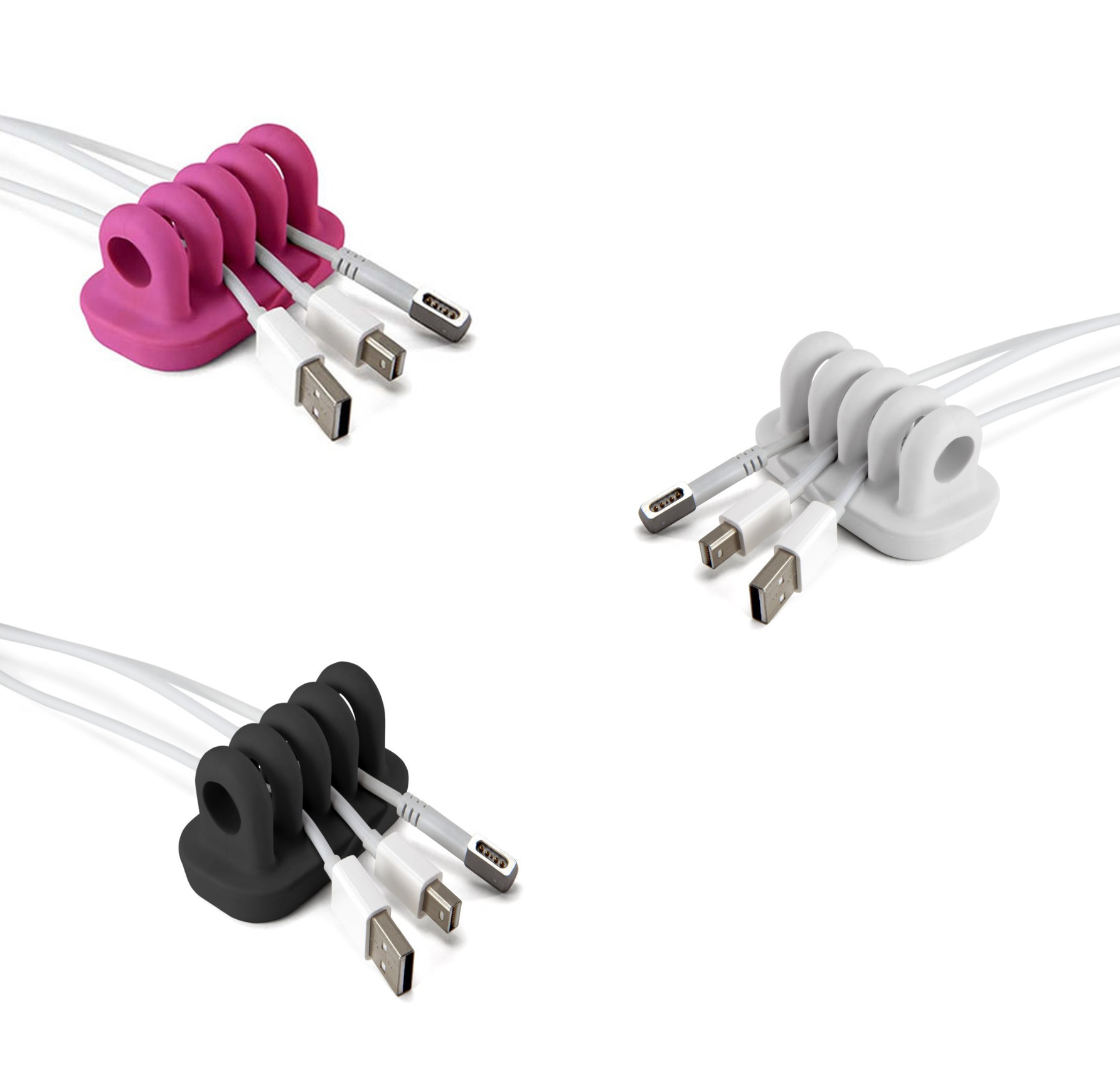 Quirky Cordies Table Cable Tidy Organiser Management System 5 Rubber ...