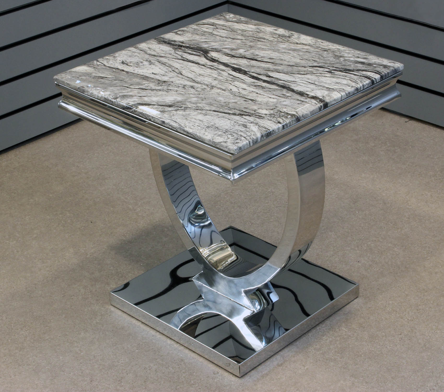 Grey Marble Top Modern Coffee Table Sofa Living Room Furniture Set ...