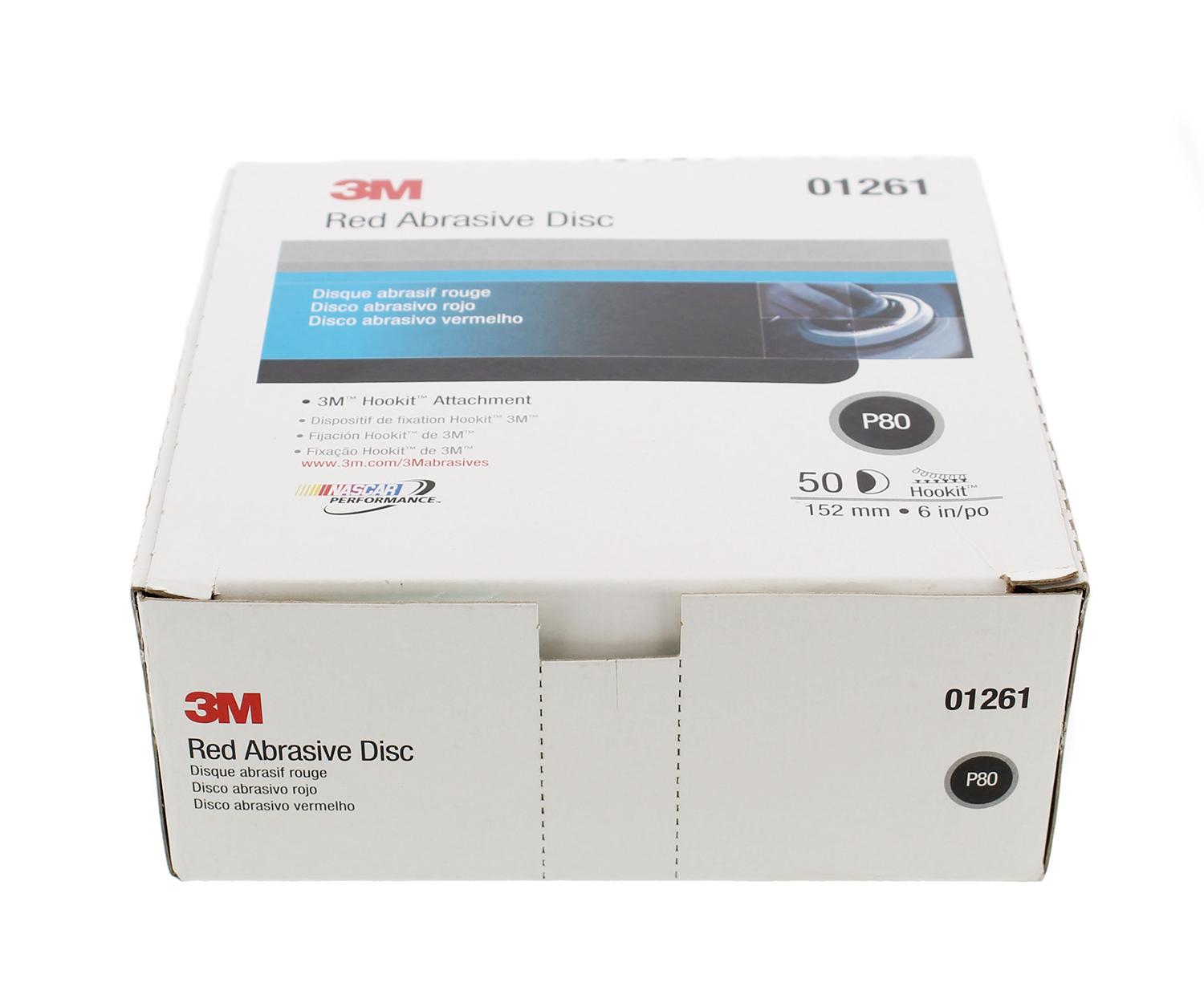 3M 1261 Red Abrasive Hookit Discs, Box of 50 799621155540 | eBay