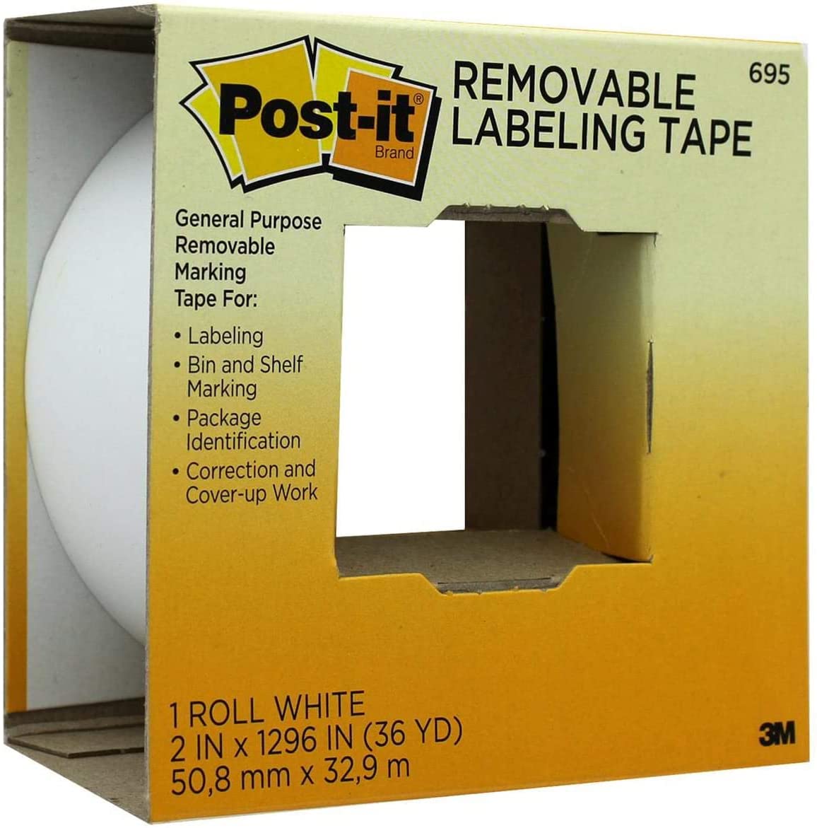 LABELING TAPE POST-IT REMOVABLE 2X 36 YDS 51131069510 | eBay