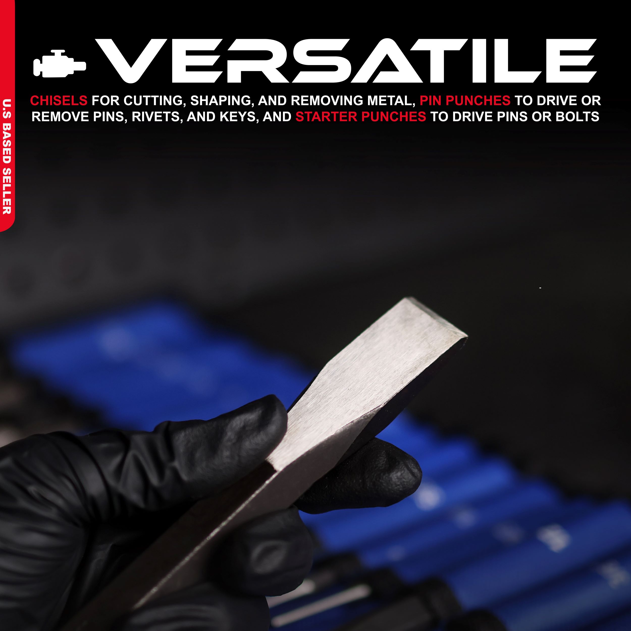 ABN | Cold Chisel Set Automotive Punch Tool Kit – 29-Piece Punch Chisel ...