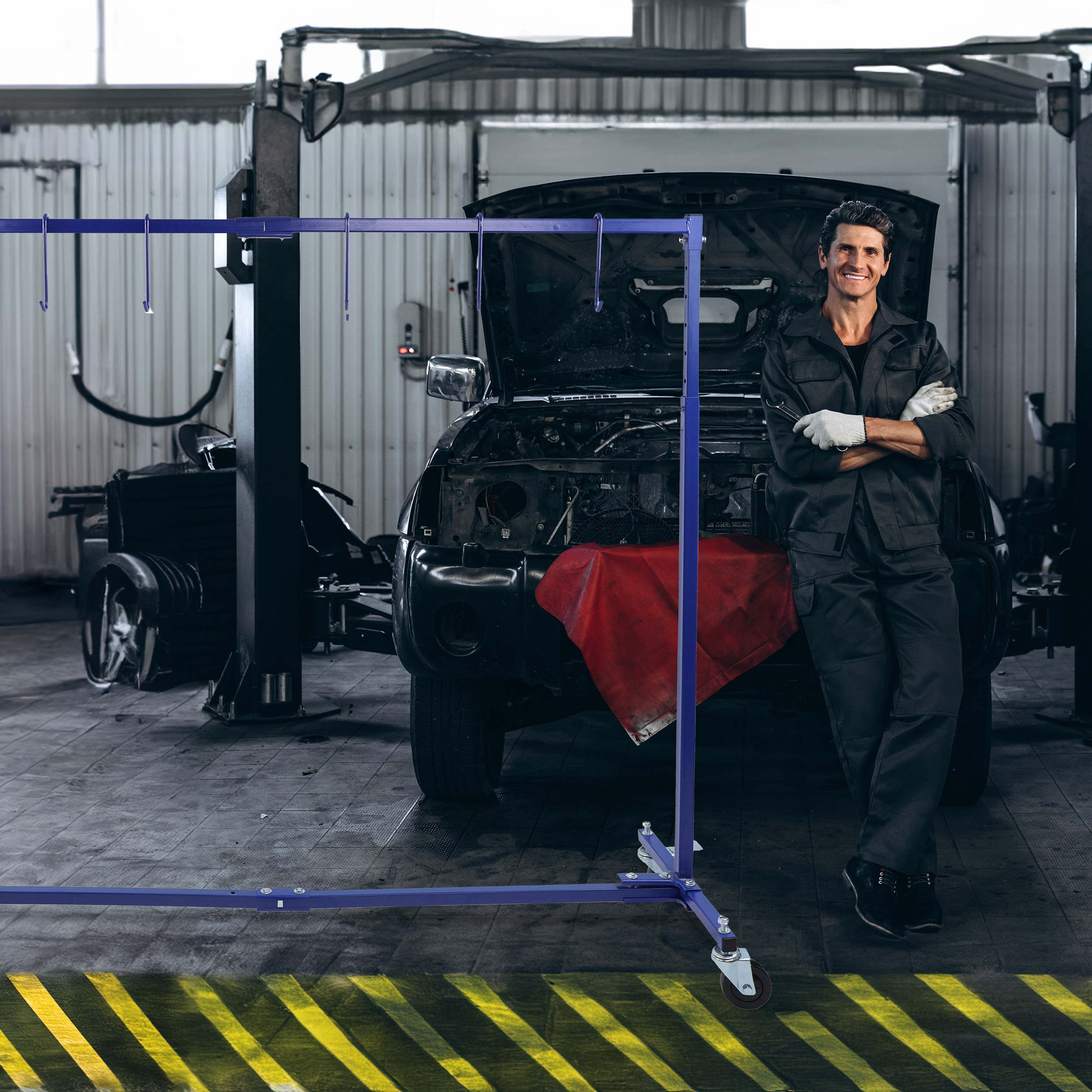 ABN Adjustable 7 Foot Paint Hanger - Extendable 50-70-Inch Painting ...