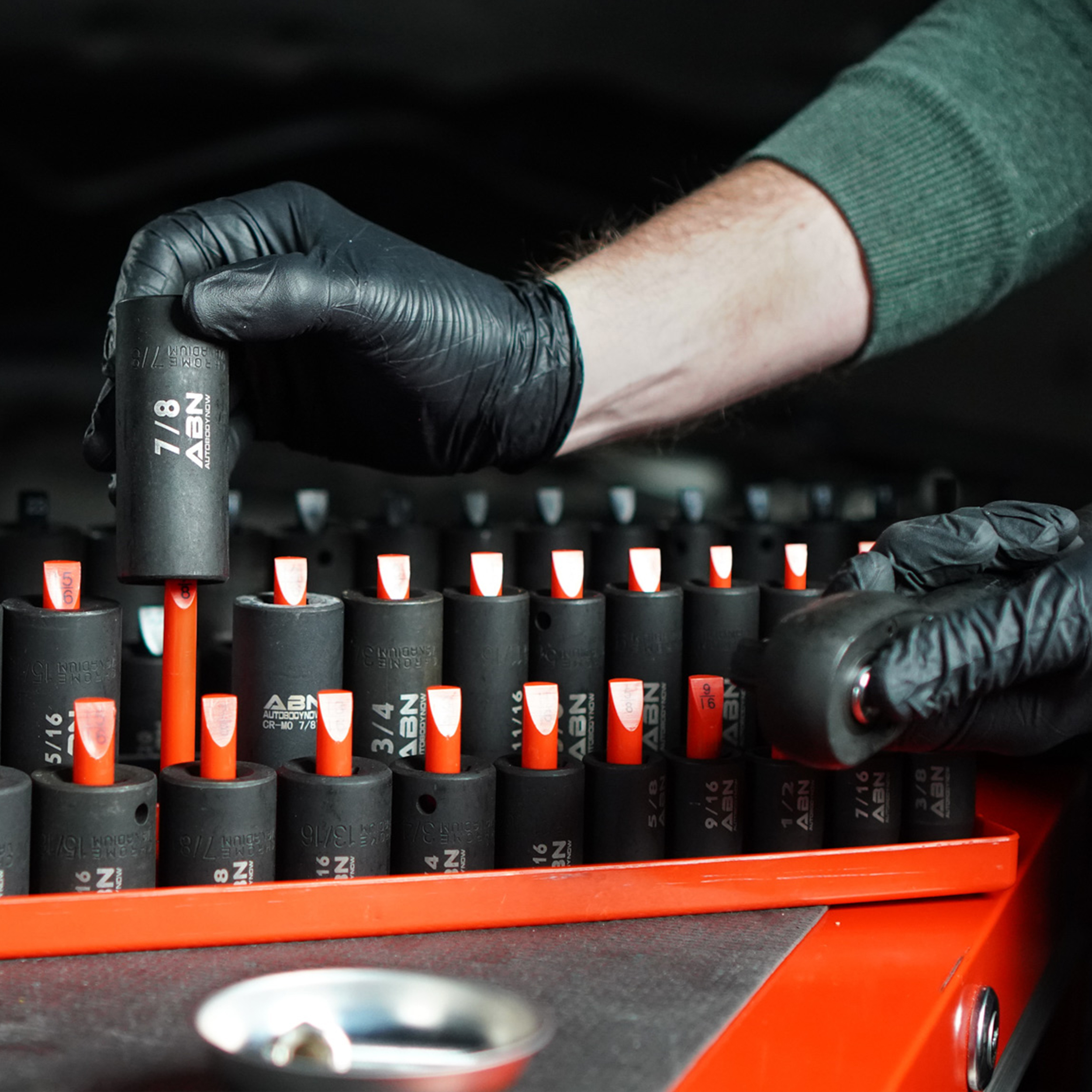 ABN Tool Box Socket Organizer Tray Set - 6pk Small and Deep Well Socket ...