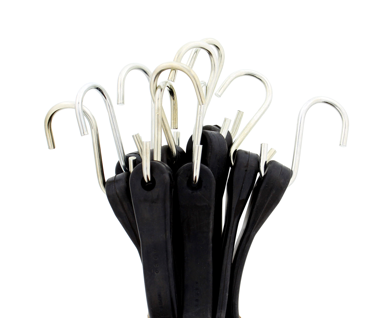 ABN EPDM Rubber Tie Down Strap 10 pack with Non-Crimped S-Hooks