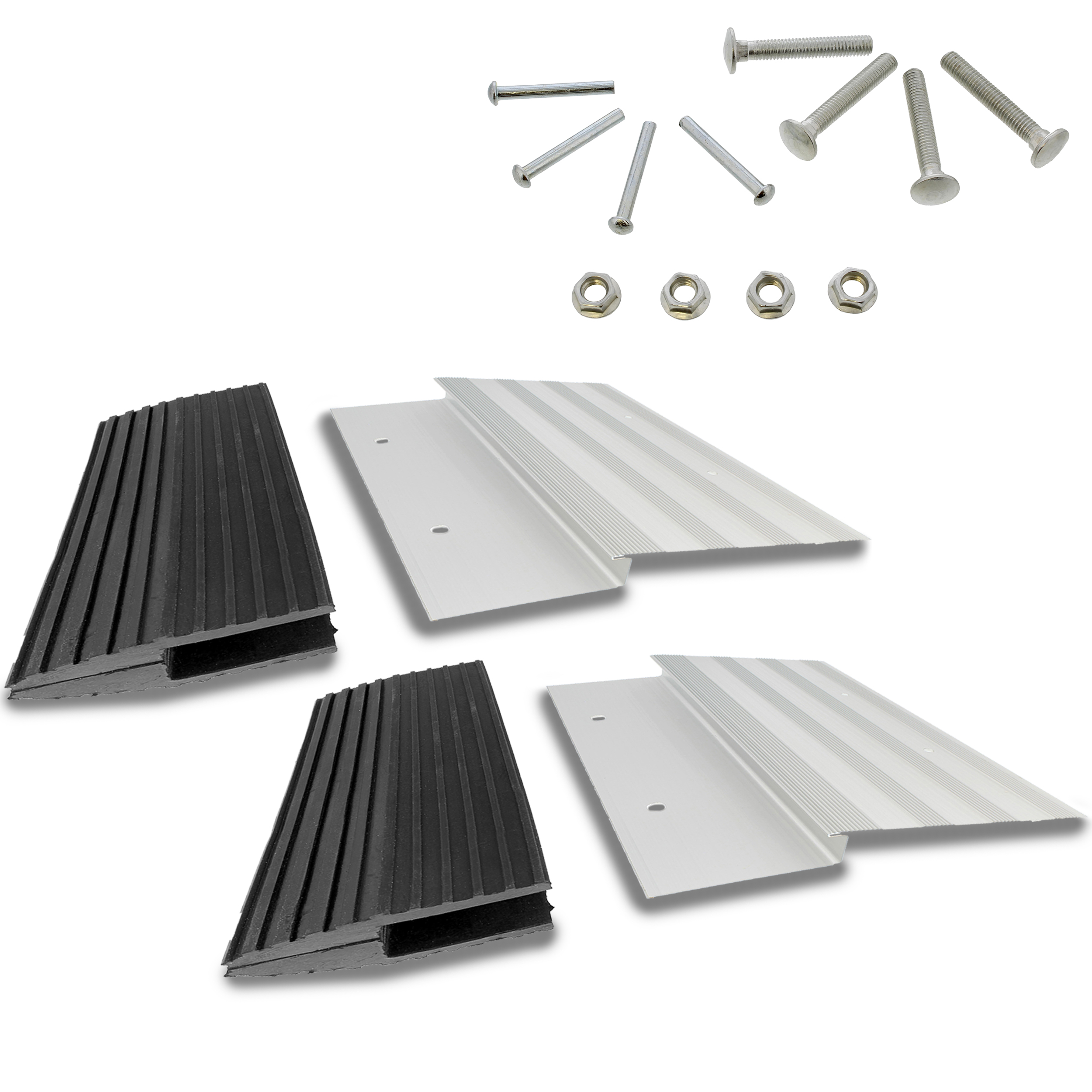 BISupply Truck Ramp End Kit - 12in Motorcycle Loading Ramp Brackets and ...