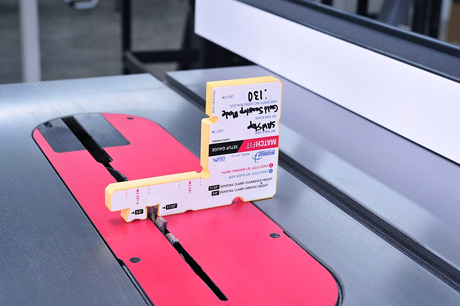 Micro Jig SG-133 MATCHFIT Setup Gauge by MICROJIG. Dado Stop Accessory ...