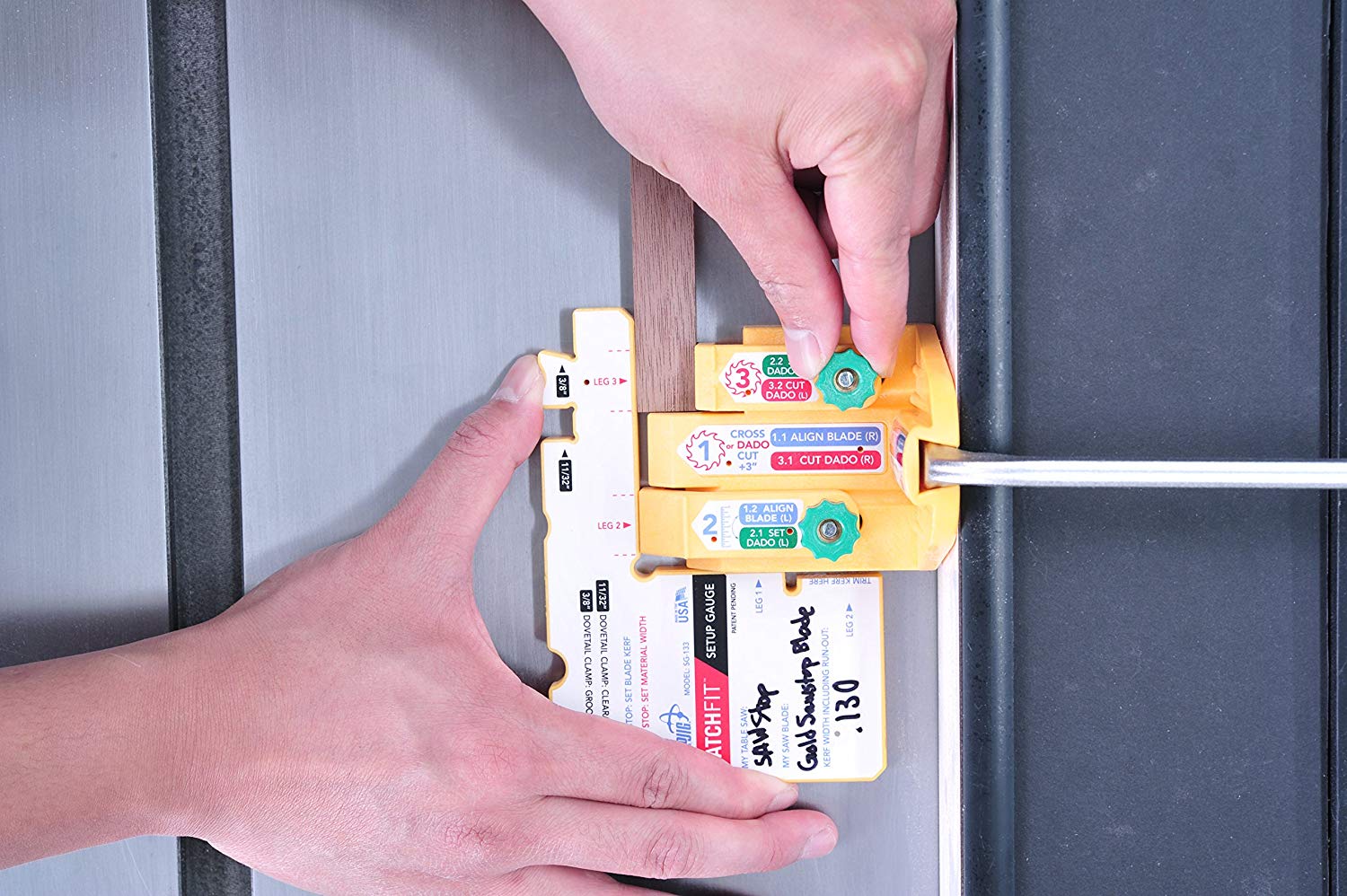 Micro Jig SG-133 MATCHFIT Setup Gauge by MICROJIG. Dado Stop Accessory ...