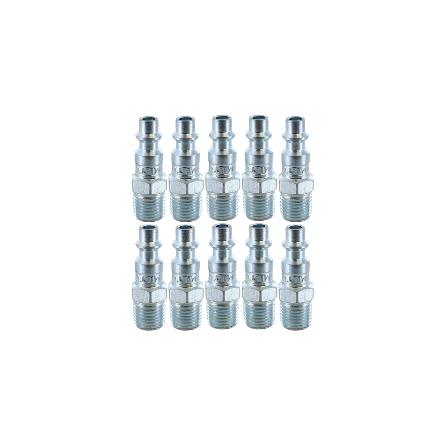 Milton 727 NPT "M" Style 1/4 Male Air Line End Plug (MIL727) 10-Pack ...
