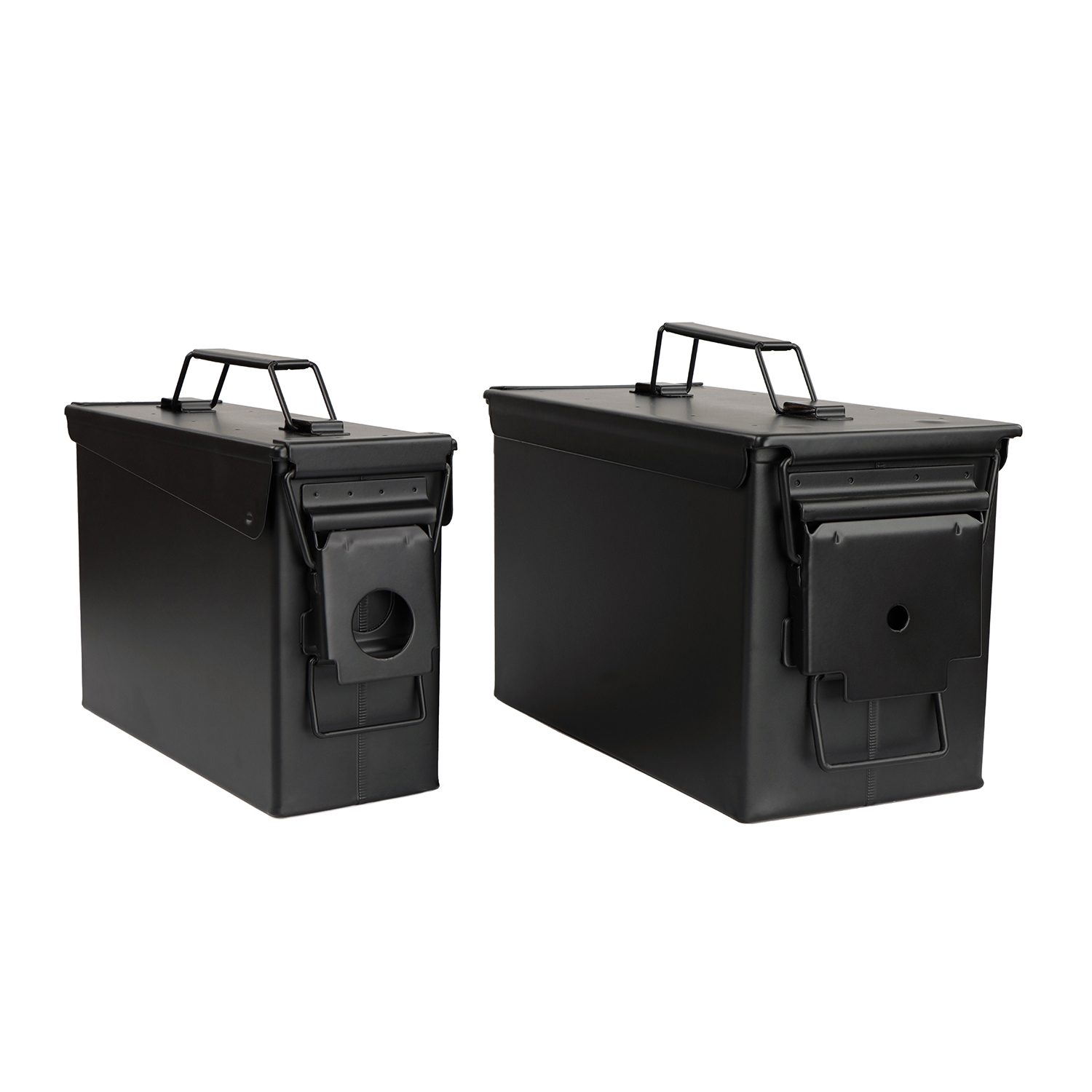 RC Black Waterproof Ammo Box Set - 30 and 50 Cal Large Ammo Storage ...